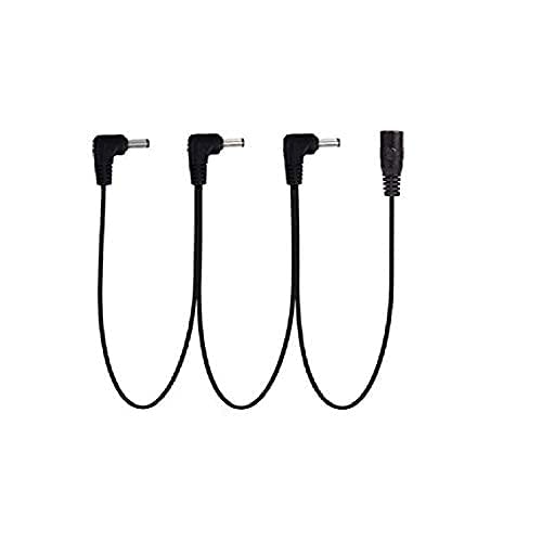 GOSONO Daisy Chain 1 to 3/4/5 Ways Guitar Effects Pedal Power Supply Cable for 9V DC Adapter Plug (1 to 4 Ways)
