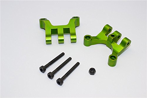 GPM For Vaterra K5 Blazer Ascender Upgrade Parts Aluminum Front/Rear Gear Box Mount - 2Pcs Set Green