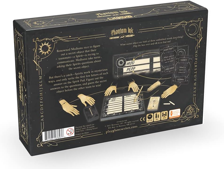 Phantom Ink, Spooky Word Guessing Game, Ages 8+, 4 to 8 Players, Resonym Games