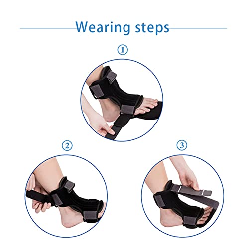 Foot Splint, Foot Stabilizer Use in Night Fully Stretched Dynamic Straps for Plantar Fasciitis(S)