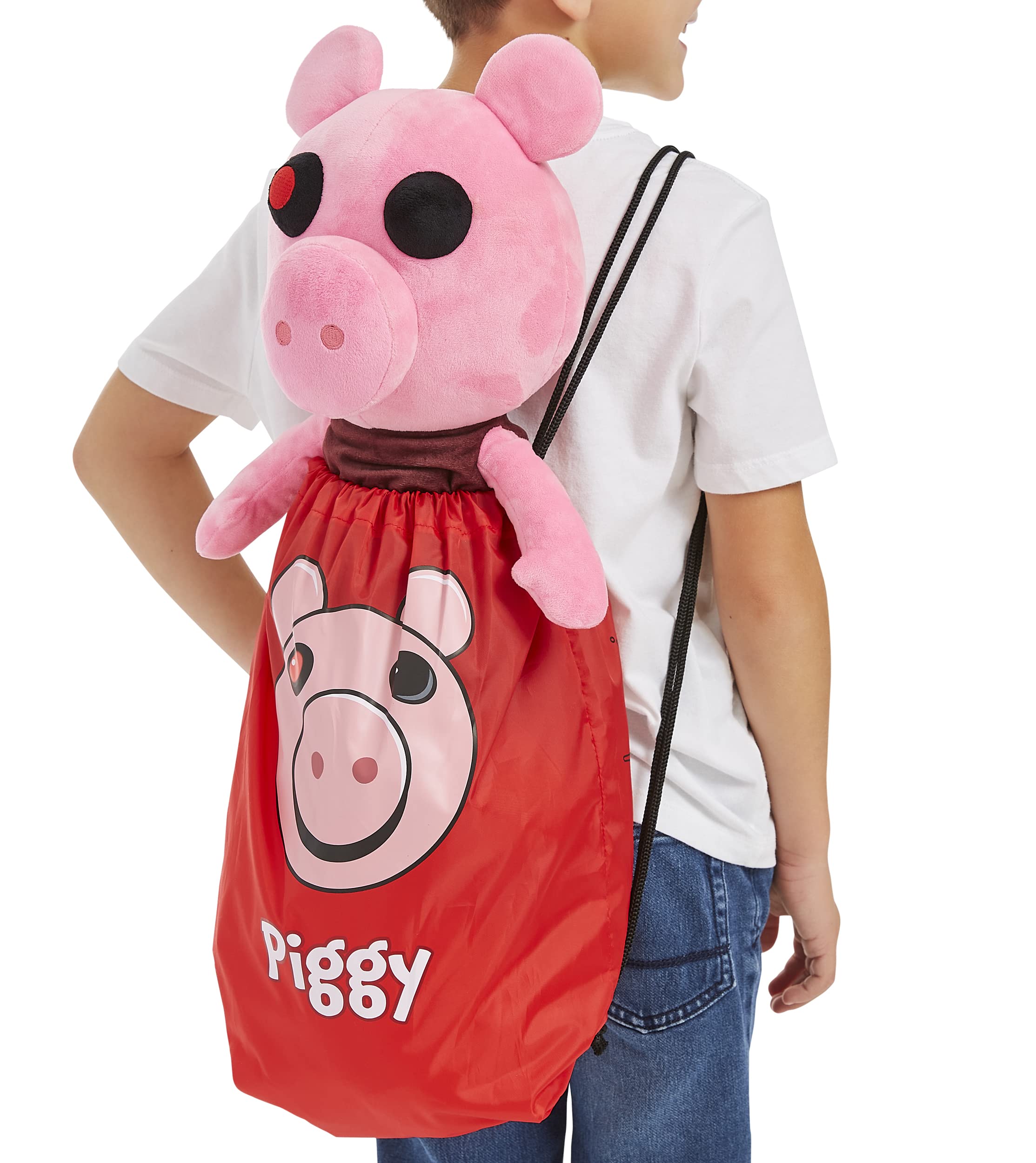 PIGGY - Jumbo Plush (16" Large Plushies w/Drawstring Bag, Series 1)