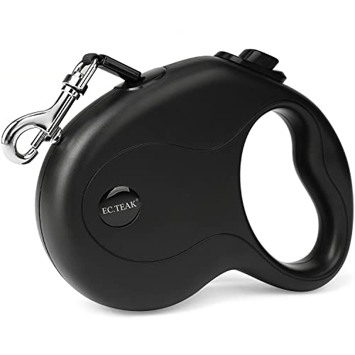 EC.TEAK Retractable Dog Leash, 16 FT Dog Walking Leash for Small/Medium Dog or Cat up to 50 lbs, Tangle Free, One-Hand Brake