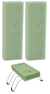 Green Styrofoam Block 2 x 6 x 12 in. (Set of 2) for Monument Gravestone Saddle Cemetery Headstone Saddle 2x6x12styroblock 2x6x12 Dry Styrofoam Block