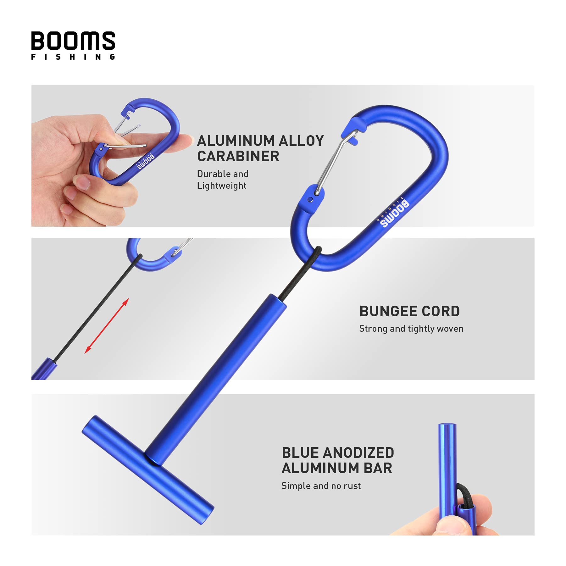 Booms Fishing SH1 Fly Fishing Tippet Spool Holder Blue 2pcs