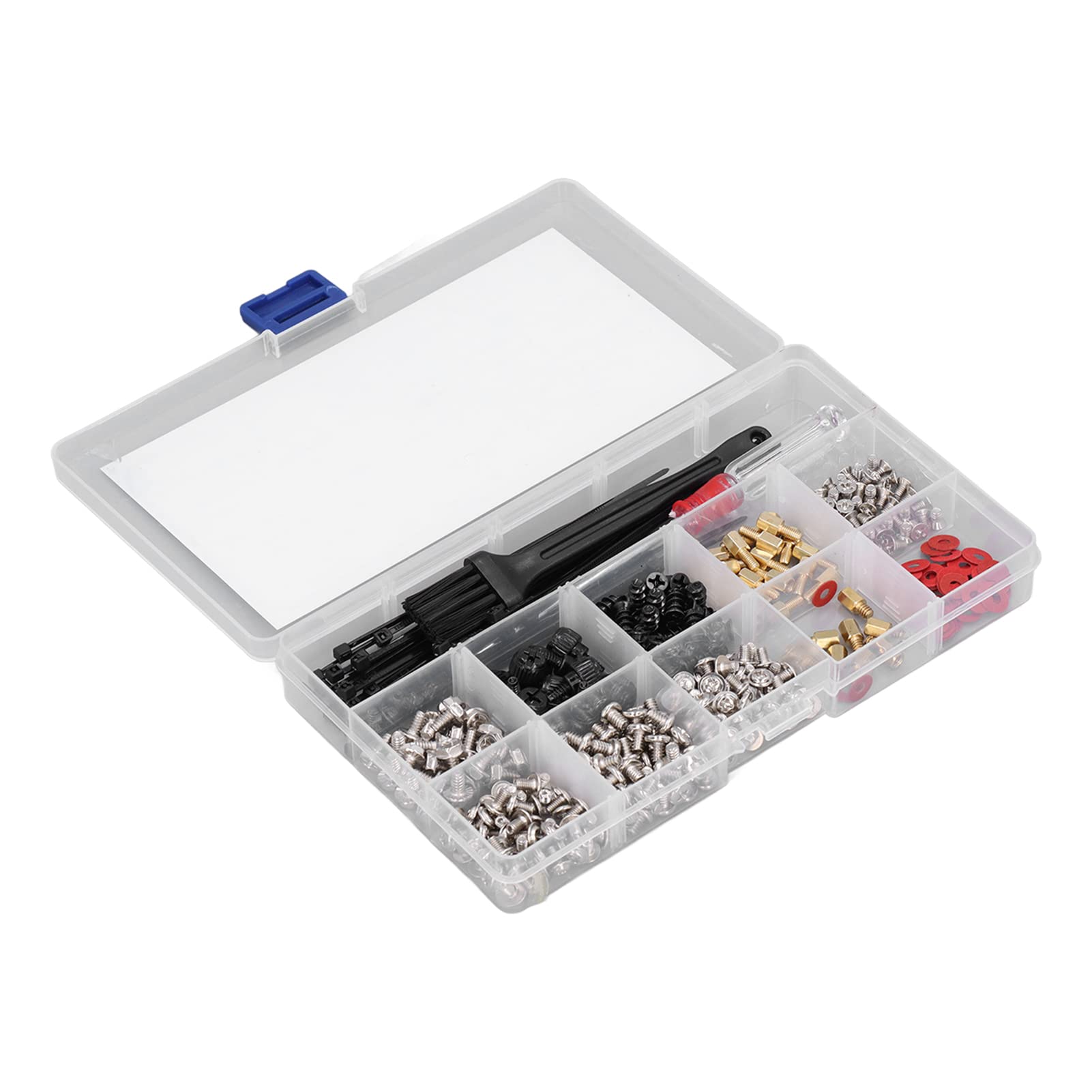 Computer Screw Parts, Long time antirust Computer Screw kit Made of Brass Steel Fiber Paper for Installation