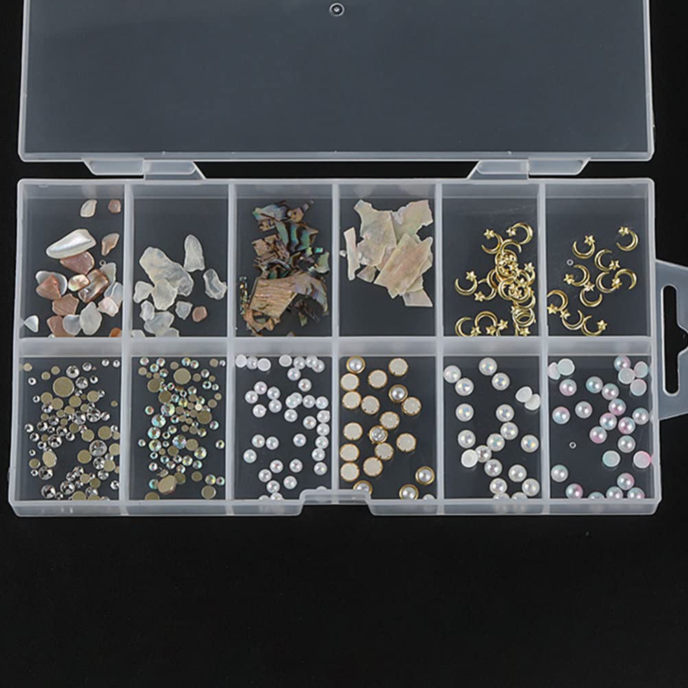 minkissy 5Pcs Boxes containers with lids Portable Bead Box Transparent Beads Button case containers for Beads Storage Box Screw Clamshell Small Object Diamond Box pp Suitcase
