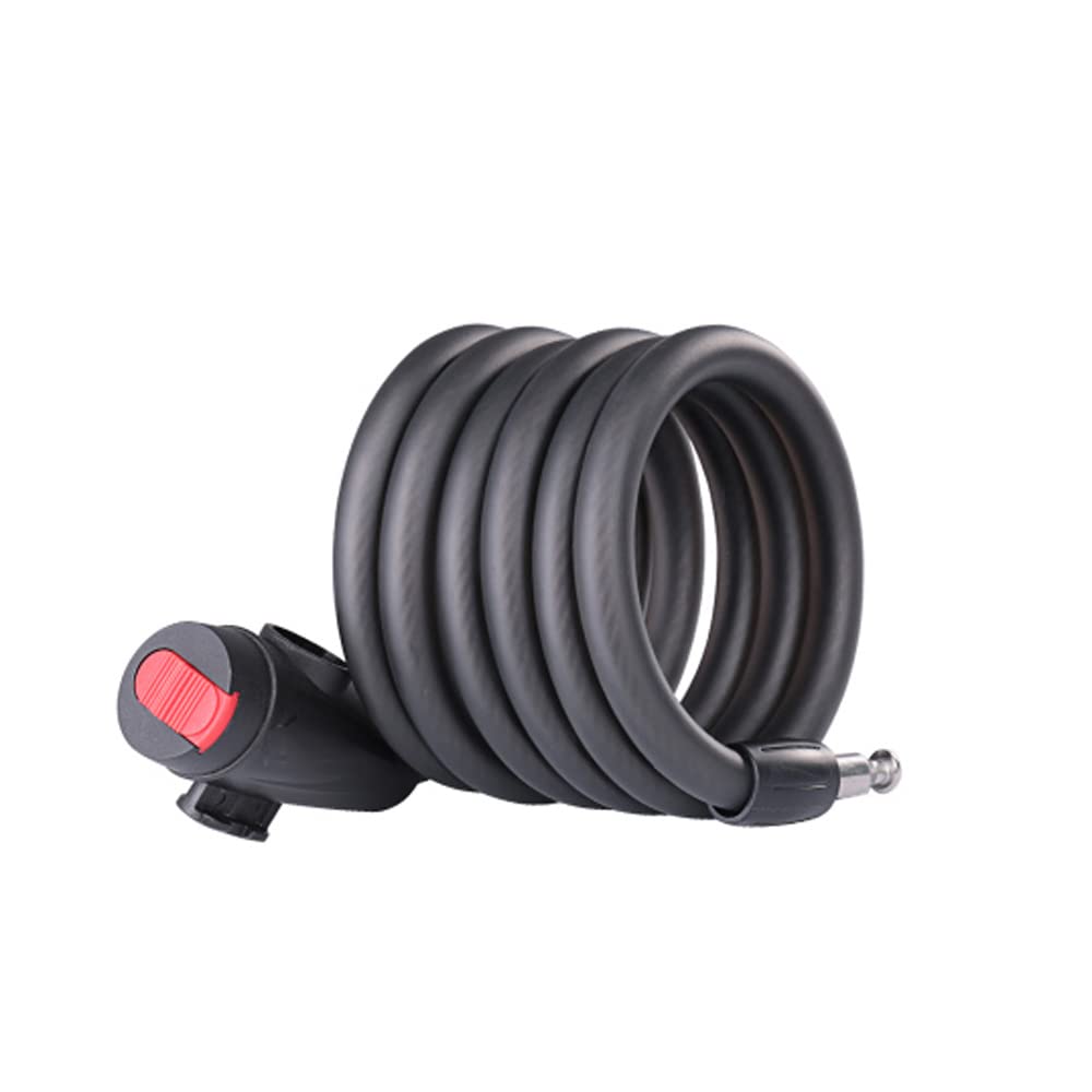 AZPINGPAN Key Bicycle Lock丨120/180cm Lengthened Self-Winding Anti-Theft Mountain Bike Steel Cable Lock with Lock Frame丨outdoor Riding Accessories丨suitable for Bicycles and Motorcycles