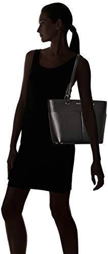 Michael Michael Kors Bedford Medium Top Zip Pocket Tote Black/Black One Size