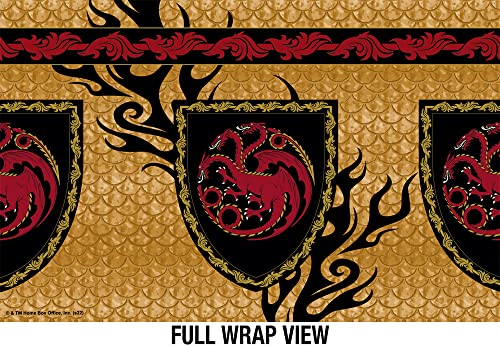 House of The Dragon OFFICIAL Scale Emblem 18 oz Insulated Water Bottle, Leak Resistant, Vacuum Insulated Stainless Steel with 2-in-1 Loop Cap