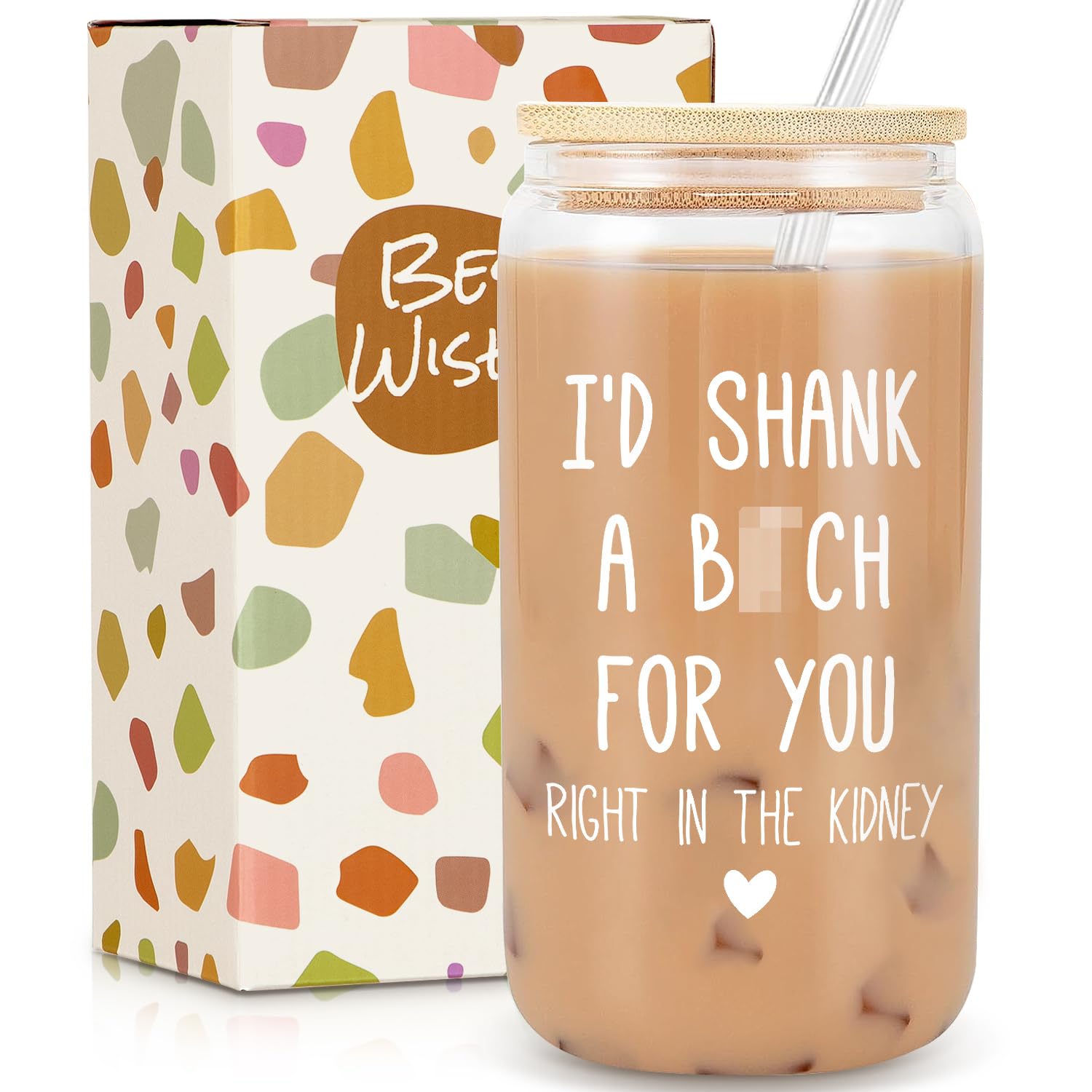 Birthday Gifts for Women Best Friends, Sisters Gifts from Sister, Friendship Gifts for Women, Unique Birthday Gifts for Friends Female Sister Best Friend, Bestie Gifts - 18 Oz Can Glass