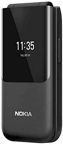 Nokia 2720 Flip 4G 2.8" Dual-core 2 MP Snapdragon 205 Phone, GSM Unlocked Chinese Model, No Warranty (Black)