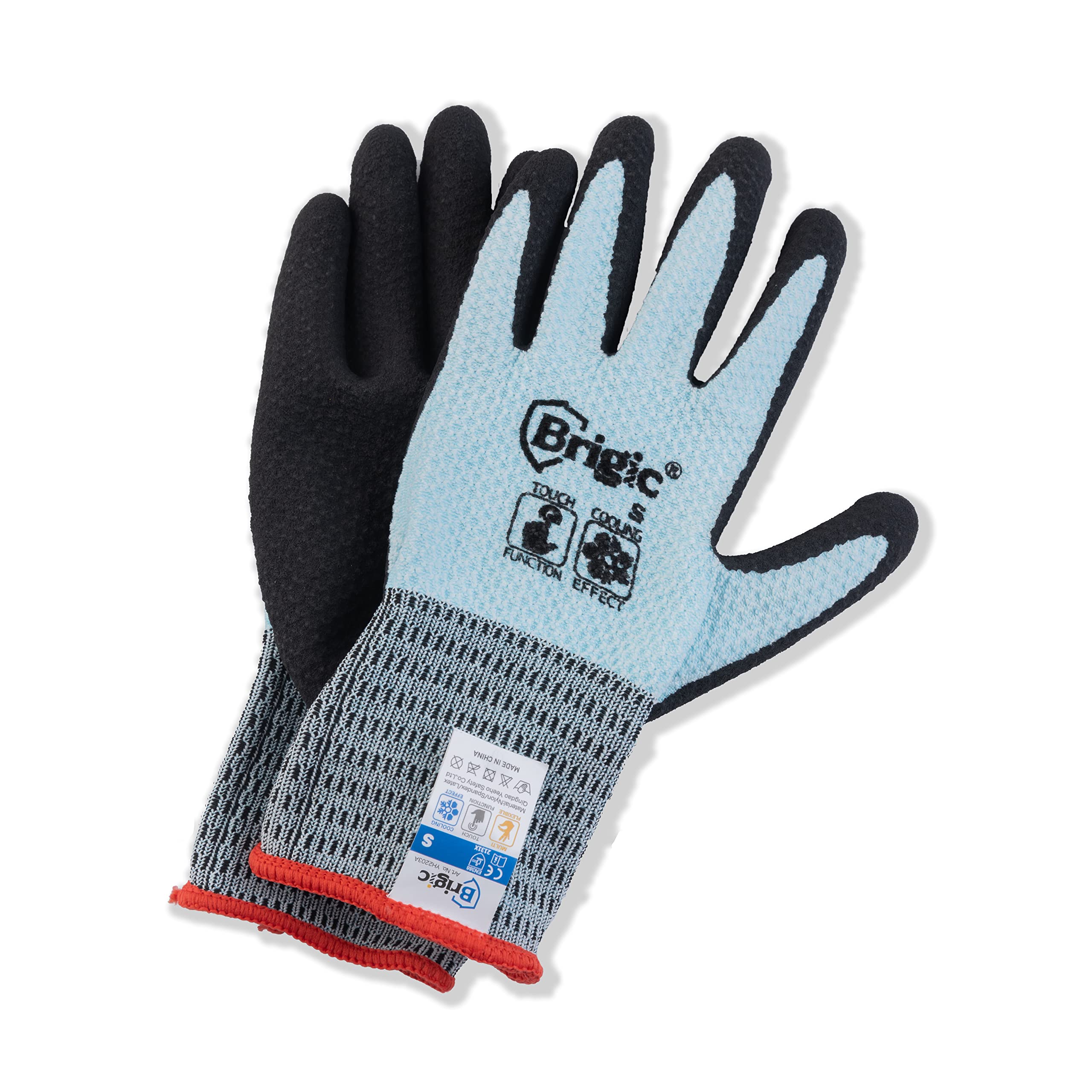 Brigic Gardening Gloves-Cooling, Thin, Smart Touch, Outdoor work garden gloves for women, gardening tool for yard landscaping, M, 1 pair