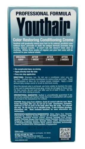 Youthair Crème, Color Restoring Conditioning, Formula, 3.75 Ounces