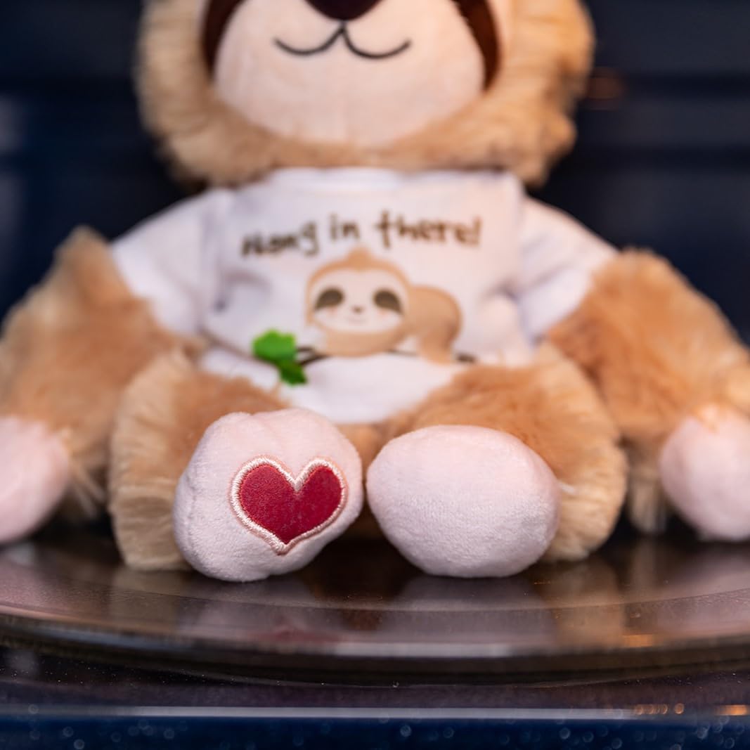 Sloth - ThermaPals - Warmy Stuffed Animal for Microwave - Weighted microwavable Stuffed Animal Lavender - Sloth Heated Stuffed Animal - Heated Stuffed Animals for Babies