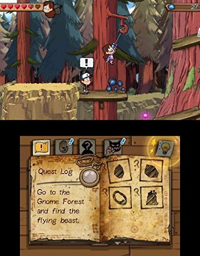 Gravity Falls: Legend of the Gnome Gemulets - Nintendo 3DS Standard Edition (Renewed)
