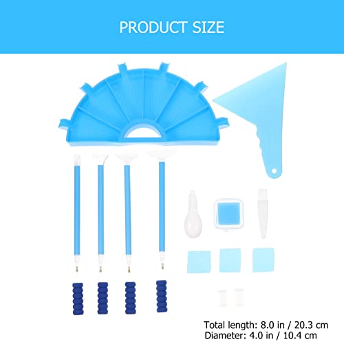 Ciieeo 1 Set Multifunctional Turning disc Roller Diamond Art pens Diamond Tools Art Storage Diamond Art Tools Art Trays Grinder Drill Pen Bead Storage Plastic Diamond Drawing Organizer 5d