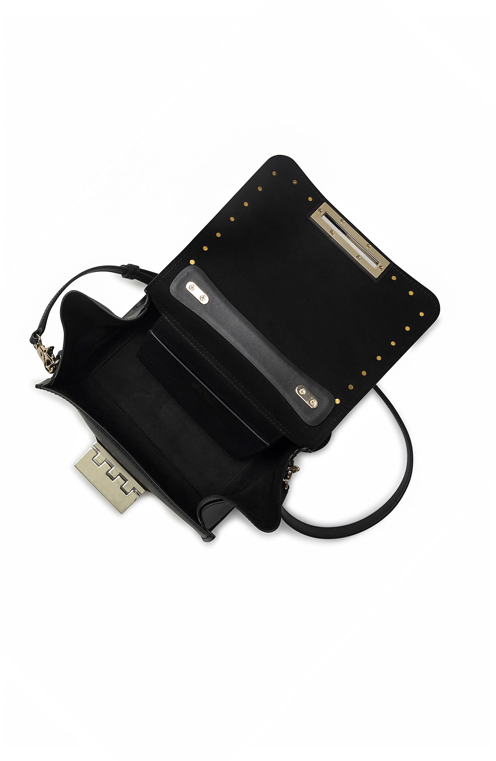 ZAC Zac Posen Eartha Top Handle Crossbody Bag, Black