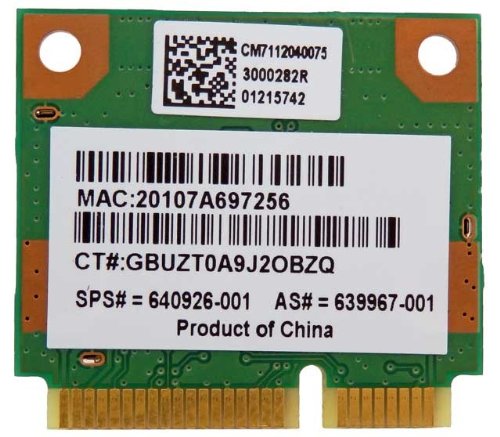 HP RealTek RTL8188CE Half Mini PCIe Wireless Wlan Card 802.11 b/g/n 639967-001 640926-001