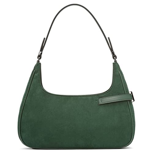 Calvin Klein Jade Top Zip Shoulder Bag, Deep Forest Emboss,One Size