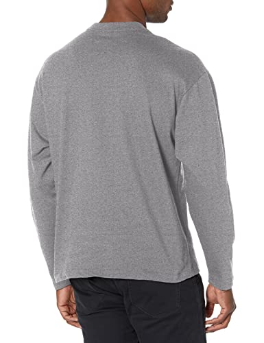 Calvin Klein Men's Relaxed Fit Rugby Jersey Pocket Long Sleeve Tee