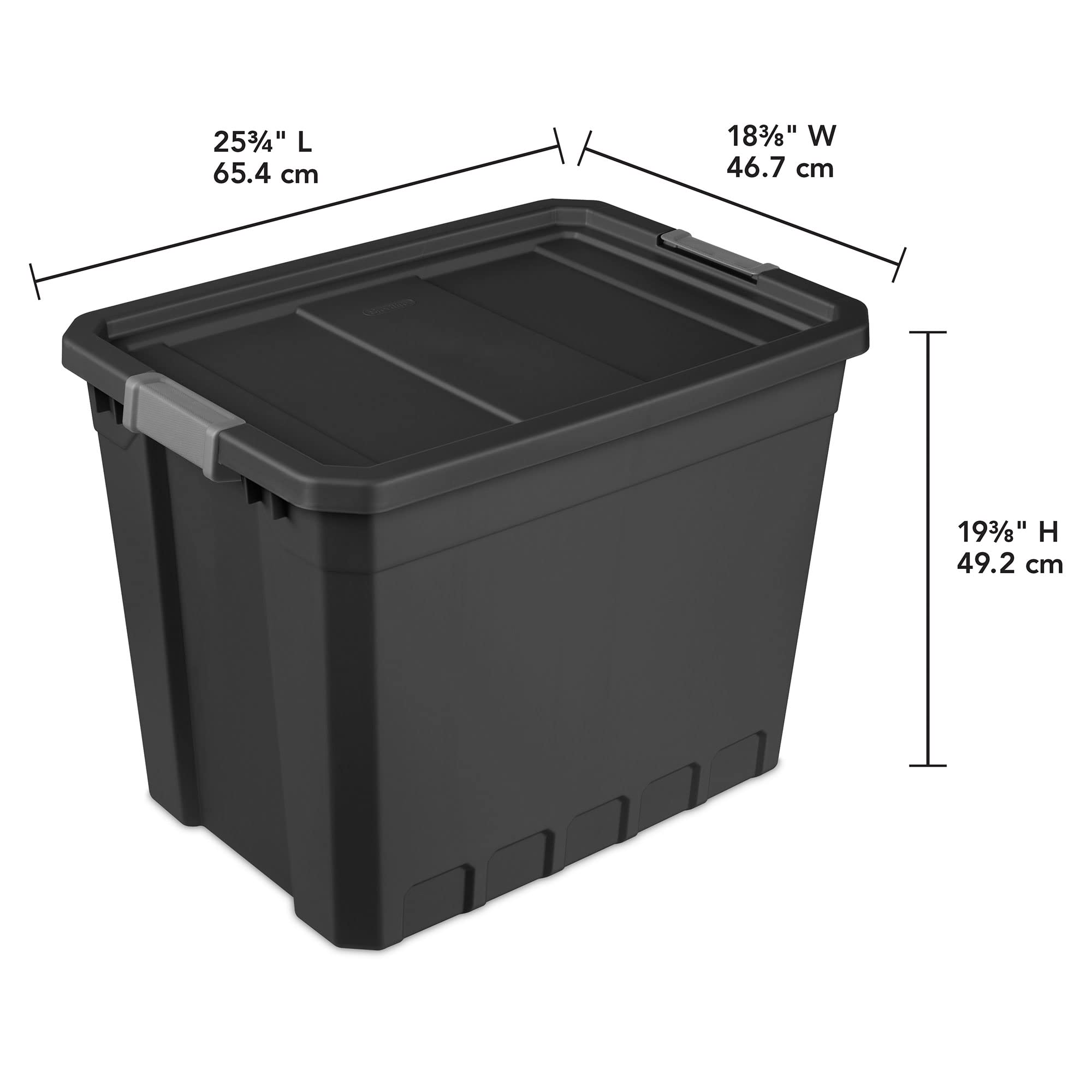 Sterilite Tote Stacker Black 27GA 14889004