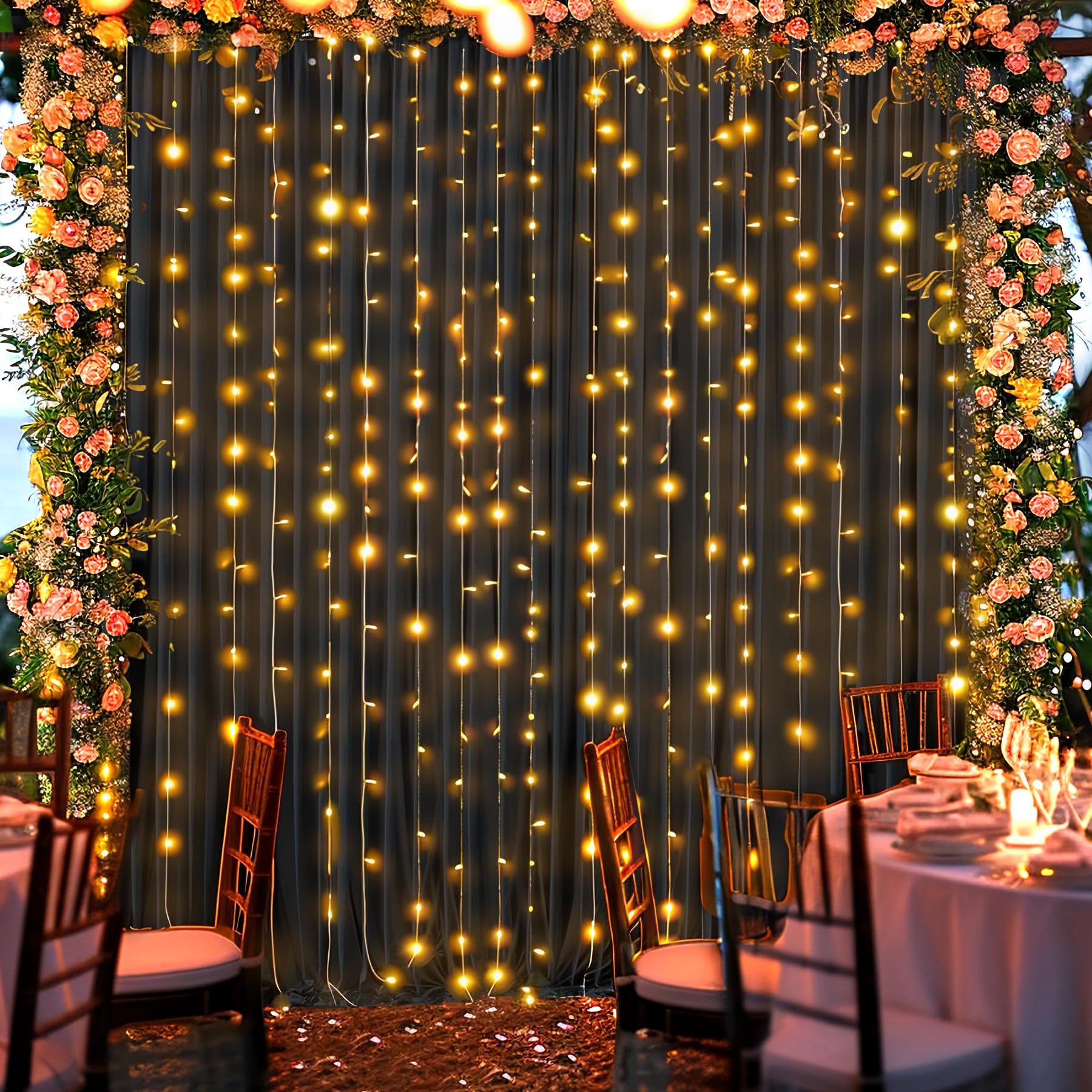 Black Backdrop Curtain for Parties Wrinkle Free Black Photo Curtains Backdrop Drapes Fabric Decoration for Birthday Party Wedding 5ft x 8ft,2 Panels