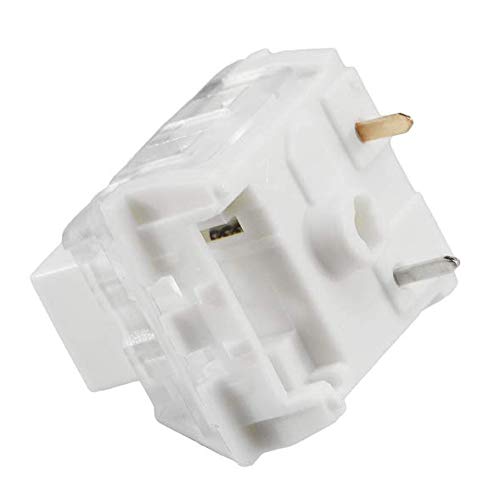 Kailh Box Mechanical Switches for MX Mechanical Gaming Keyboard | 45g Force | Clicky | Plate Mounted | SMD 3 Pin RGB Switches for Backlit Keyboard | (65 PCS, White)