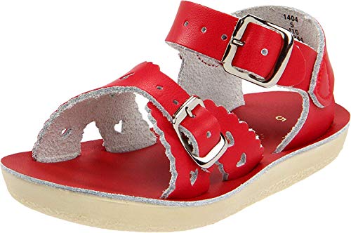 Salt Water Sandals by Hoy Shoe Sweetheart,Red,5 M US Toddler