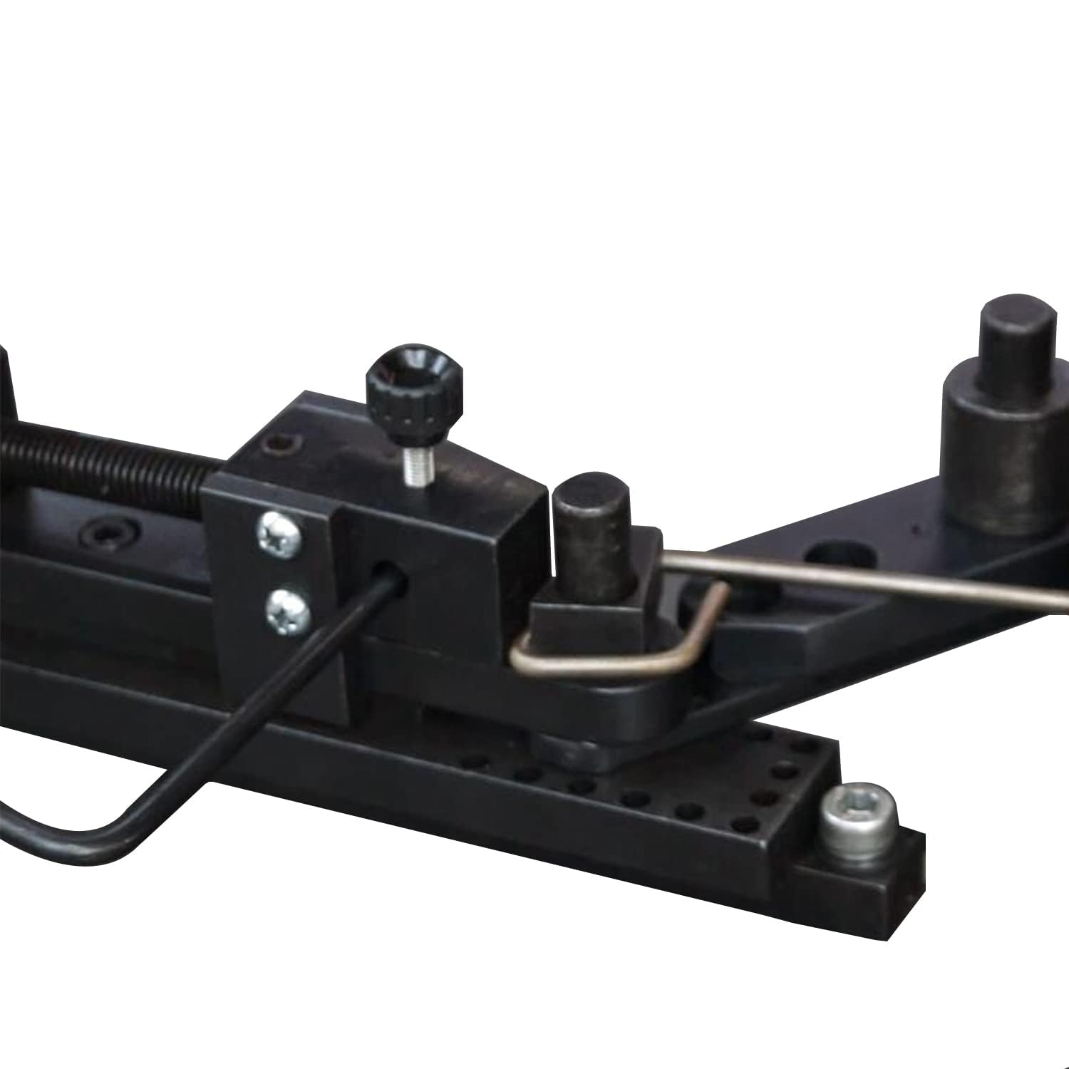 KAKA INDUSTRIAL MUB-1 Mini Universal Bender Forms Wire Flat Metal, metal bender ornamental, for Flat Round Stock, Hook, Clamp, Coil - Wire. Manual Mounting Mini Universal Bending Bender