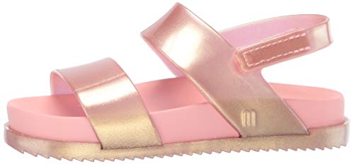 Mini Melissa Baby-Girl's Mini Cosmic Sandal Slipper, Rose Gold, 5 Medium US Toddler