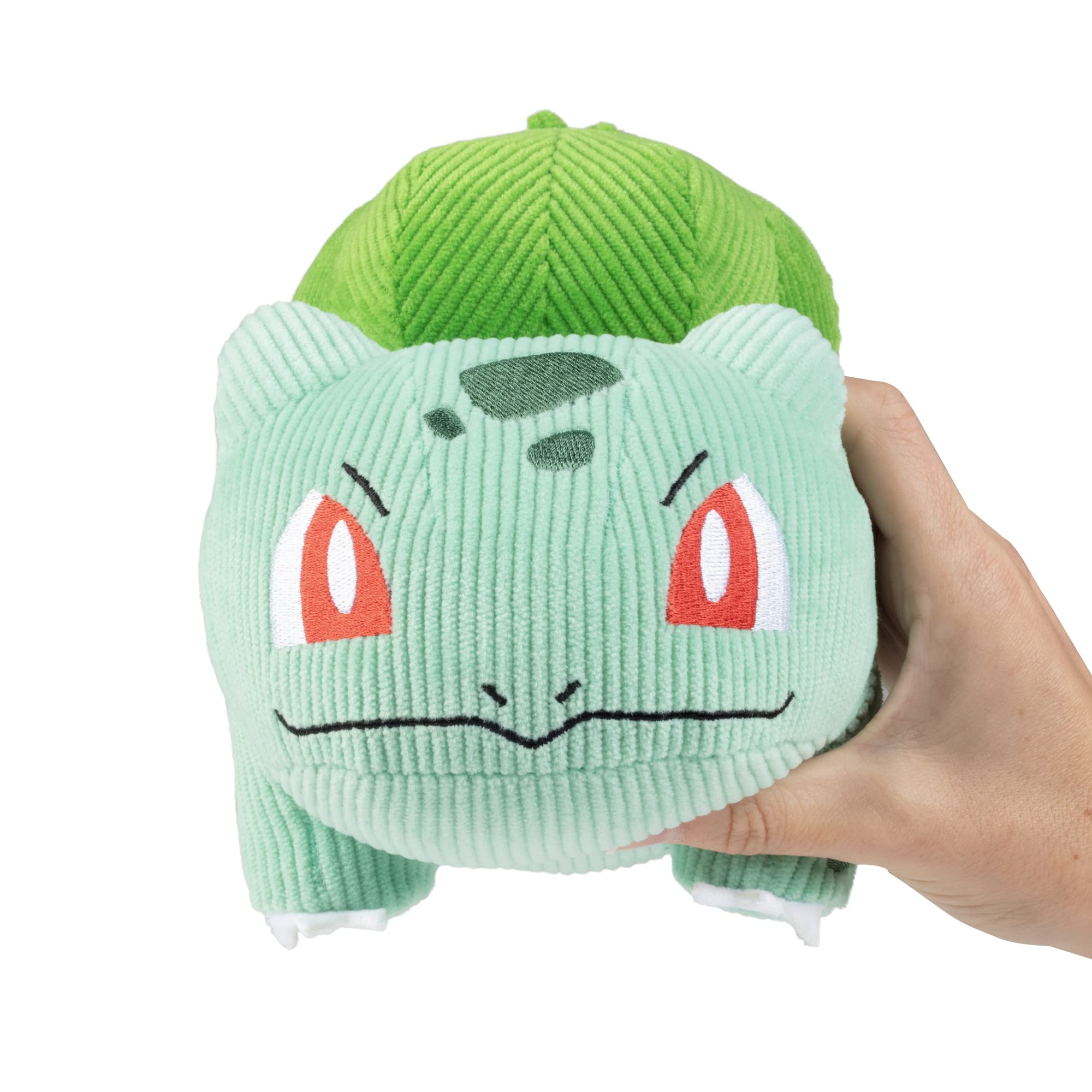 Pokémon 8" Bulbasaur Corduroy Fabric Plush - Limited Edition - Officially Licensed - Authentic Soft Stuffed Animal Toy Figure - Valentine's Day & Easter Basket Stuffer Gift for Kids, Boys, Girls - 2+