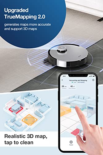 ECOVACS DEEBOT X1 Omni Robot Vacuum and Mop Combo with Self-Emptying, Auto-Wash, Auto-Refill and Auto-Hot Air Drying, 5000Pa Suction, AIVI 3D Obstacle Avoidance, Built-in YIKO Voice Assistant, Black