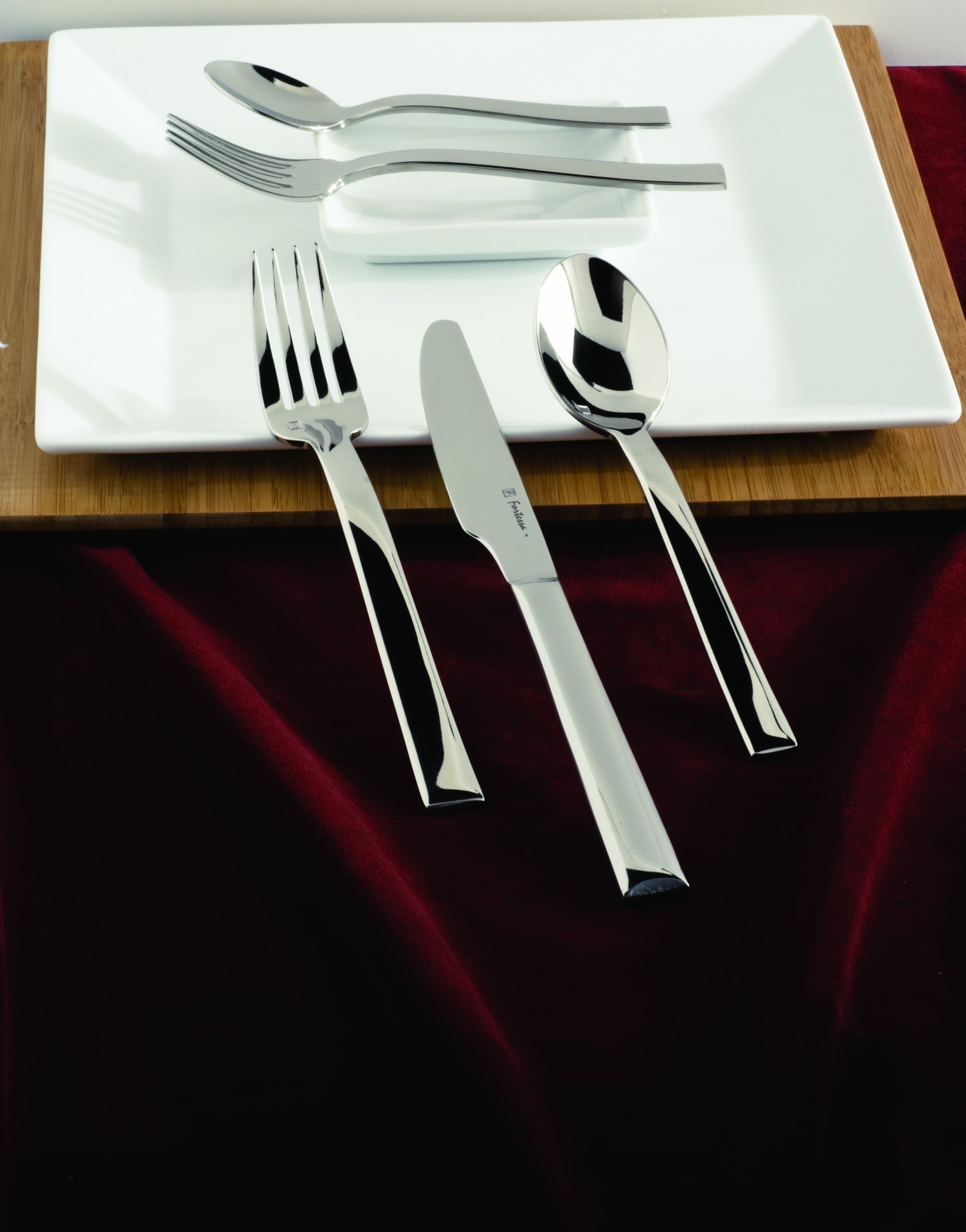 Fortessa Still 18/10 Stainless Steel Flatware Tea/Coffee Spoon, Set of 12