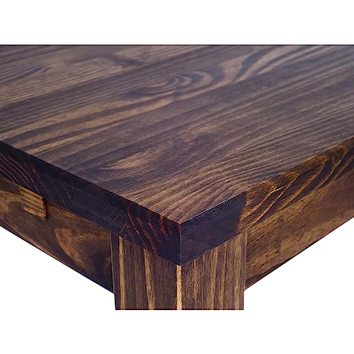 B.R.A.S.I.L.-Möbel TableChamp Bench Solid Pine 37.8 Inch Oak Antique Wood Oiled