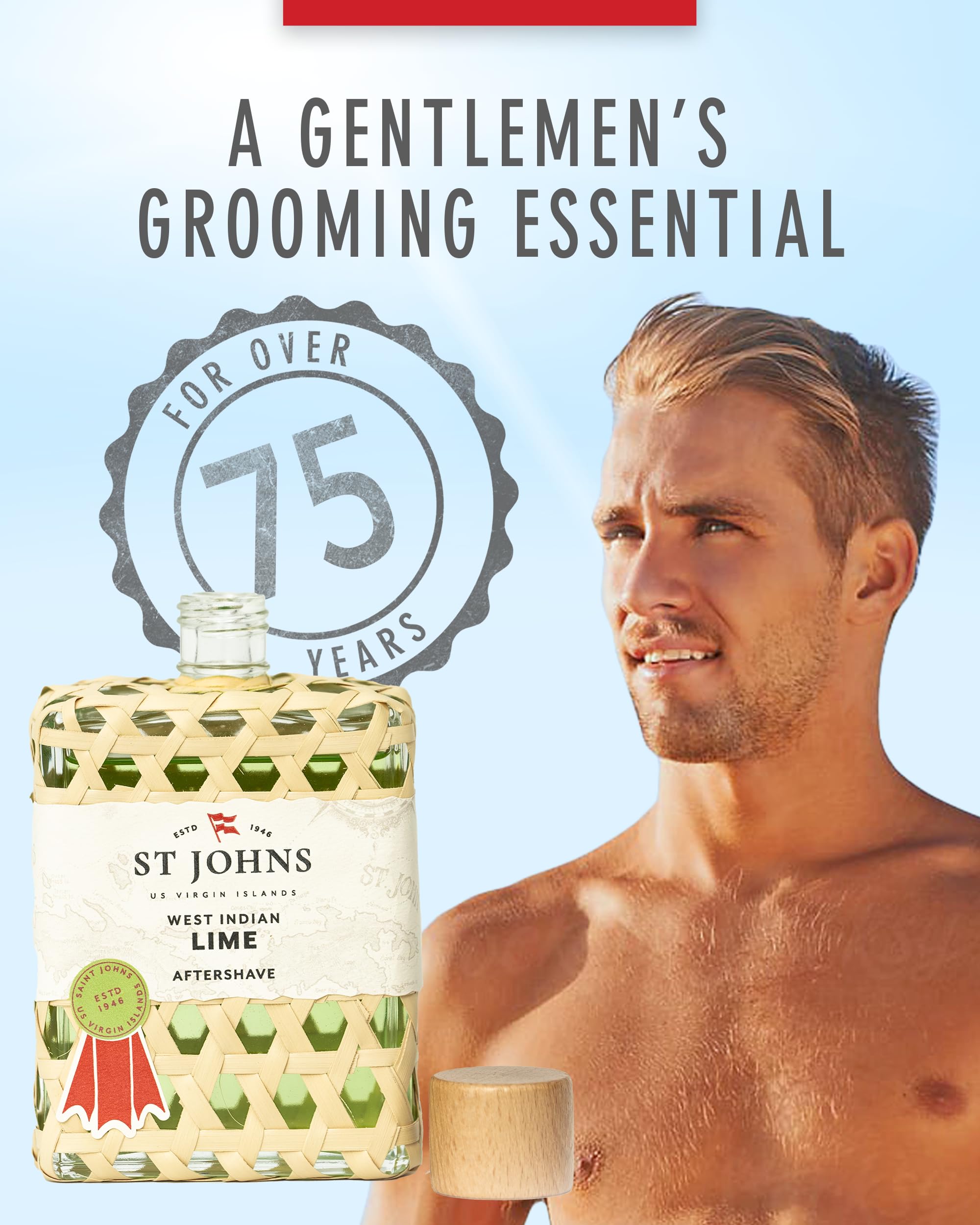 St Johns West Indian Lime Aftershave Lotion 8 Oz Splash. Fresh Lime Scent for Men. Cool and Refreshing Aftershave Lotion. One of our Best Aftershaves for 70 years.