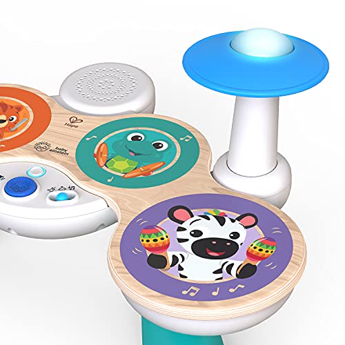 Baby Einstein Together in Tune Drums Safe Wireless Wooden Musical Toddler Toy, Magic Touch Collection, Age 12 Months+