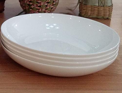 Mikasa Delray Bone China Pasta Bowl, 9-Inch, Set Of 4, White -,220 milliliters