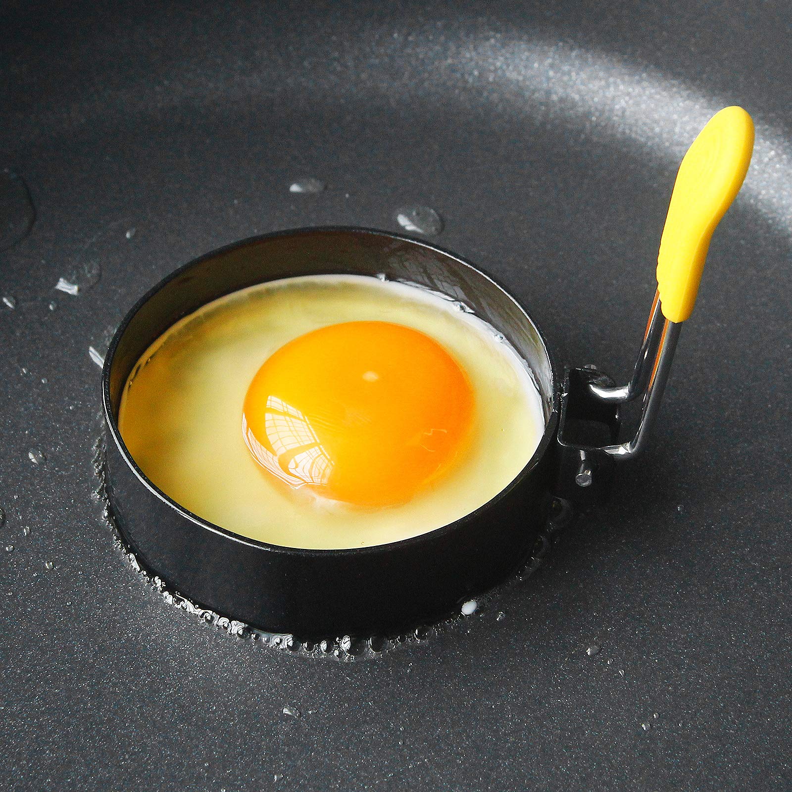 Circle Egg Ring Egg Round Set Stainless Steel Ring Non-rusting Non-stick Round Egg Pancake Sandwich English Muffin Maker Handy Kitchen Tool for Frying Egg Meat Pie (4)