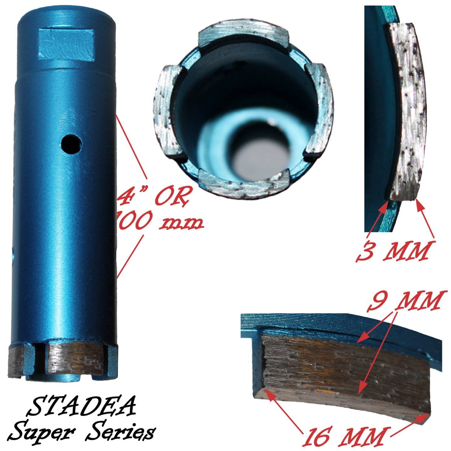 STADEA diamond drill bit hole saw core drill bit 1 1/4" or 32 MM for Granite Marble Concrete Stone Masonry coring