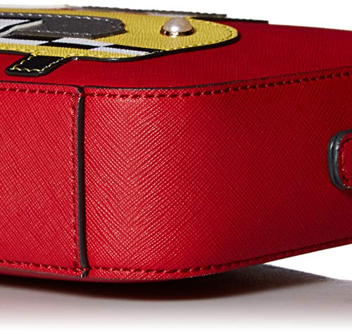 Karl Lagerfeld Paris womens Maybelle Camera Crossbody Bag Cross Body, Crimson Combo, One Size US