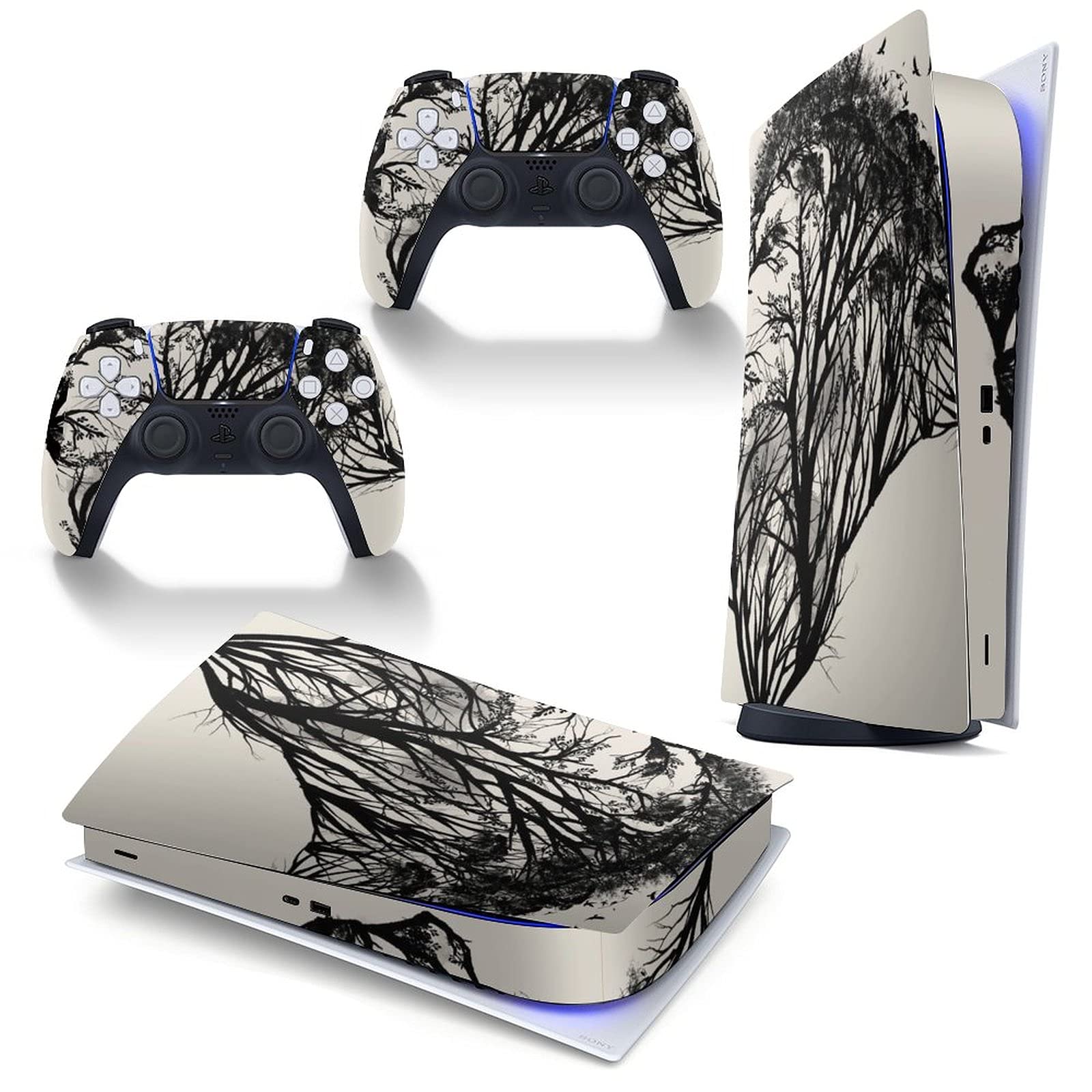 PlayStation 5 Digital edition version sticker protective cover, The King1 ps5 controller protective shell (compatible with ps5 Digital edition)