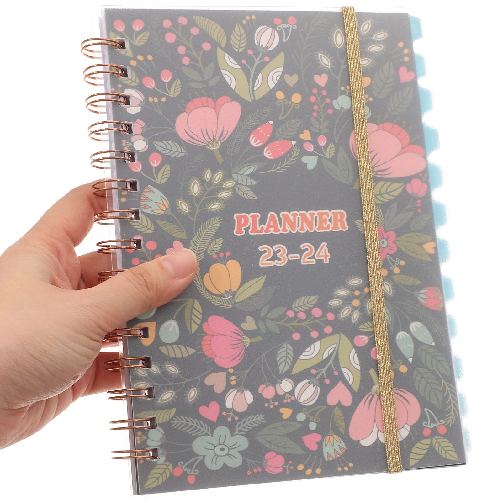 Cabilock 2023 Agenda Book Spiral Notepad Note Taking Notebook Work Notepad Floral Note Pads Planner Notebook Writing Journal Notebook Note Supplies Office Accessory Time Management Notepad