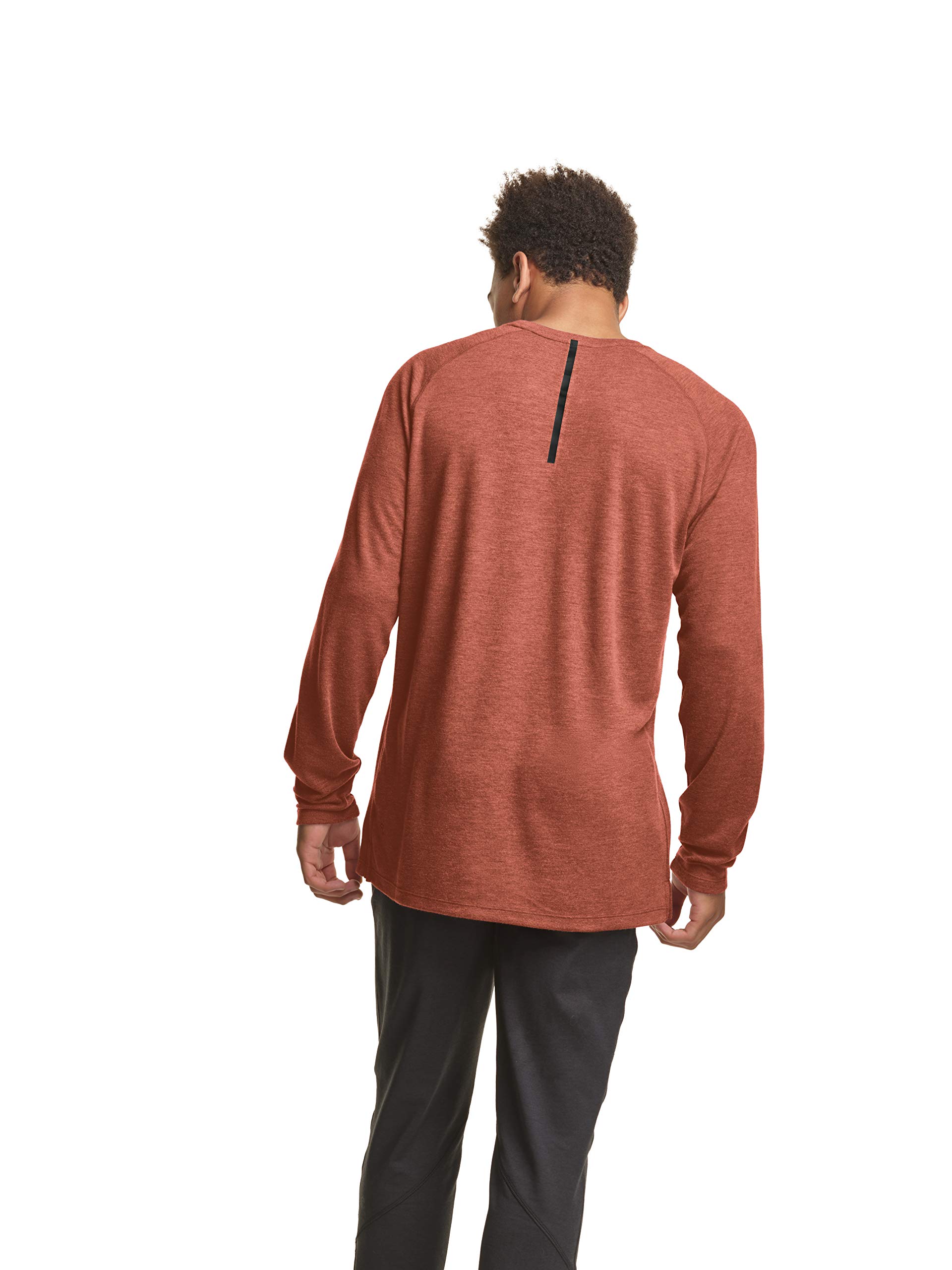 C9 Champion Men's Soft Train Long Sleeve T-Shirt, Warm Cinnamon Brown Heather, L