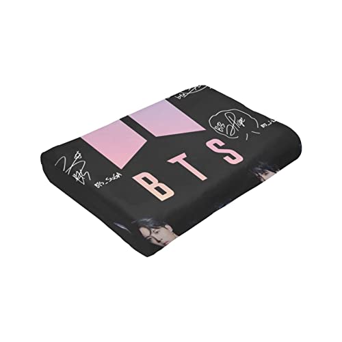 Fleiyd Kpop Fan Kpop Dynamite Throw Blanket Ultra Soft Flannel Blankets Home Furnishing Blanket Sofa Blanket 50 inches X40 inches
