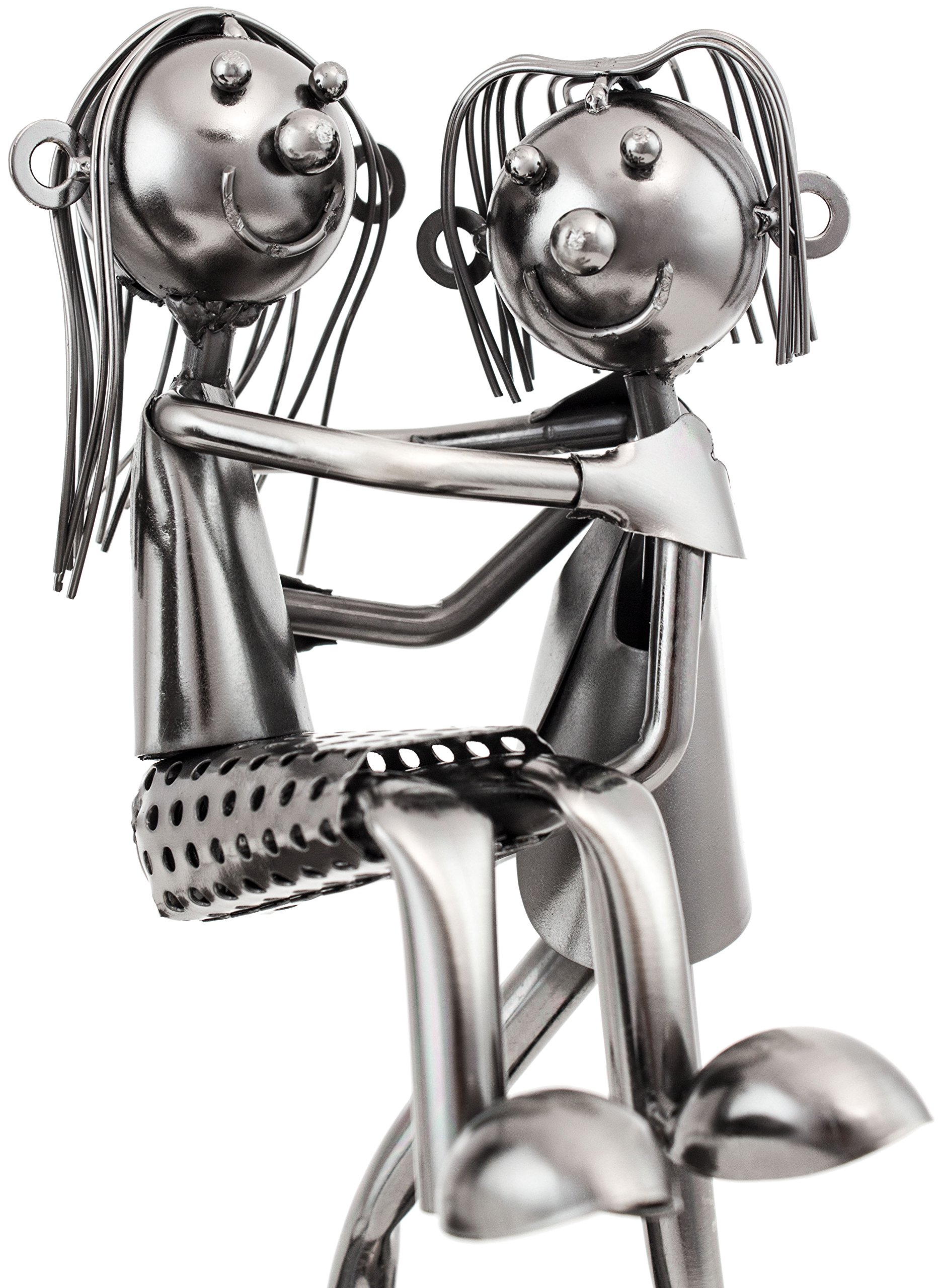 BRUBAKER Wine Bottle Holder Statue Love Couple, Carrying Wife Over The Threshold Sculptures and Figurines Decor Wine Racks and Stands Gifts Decoration