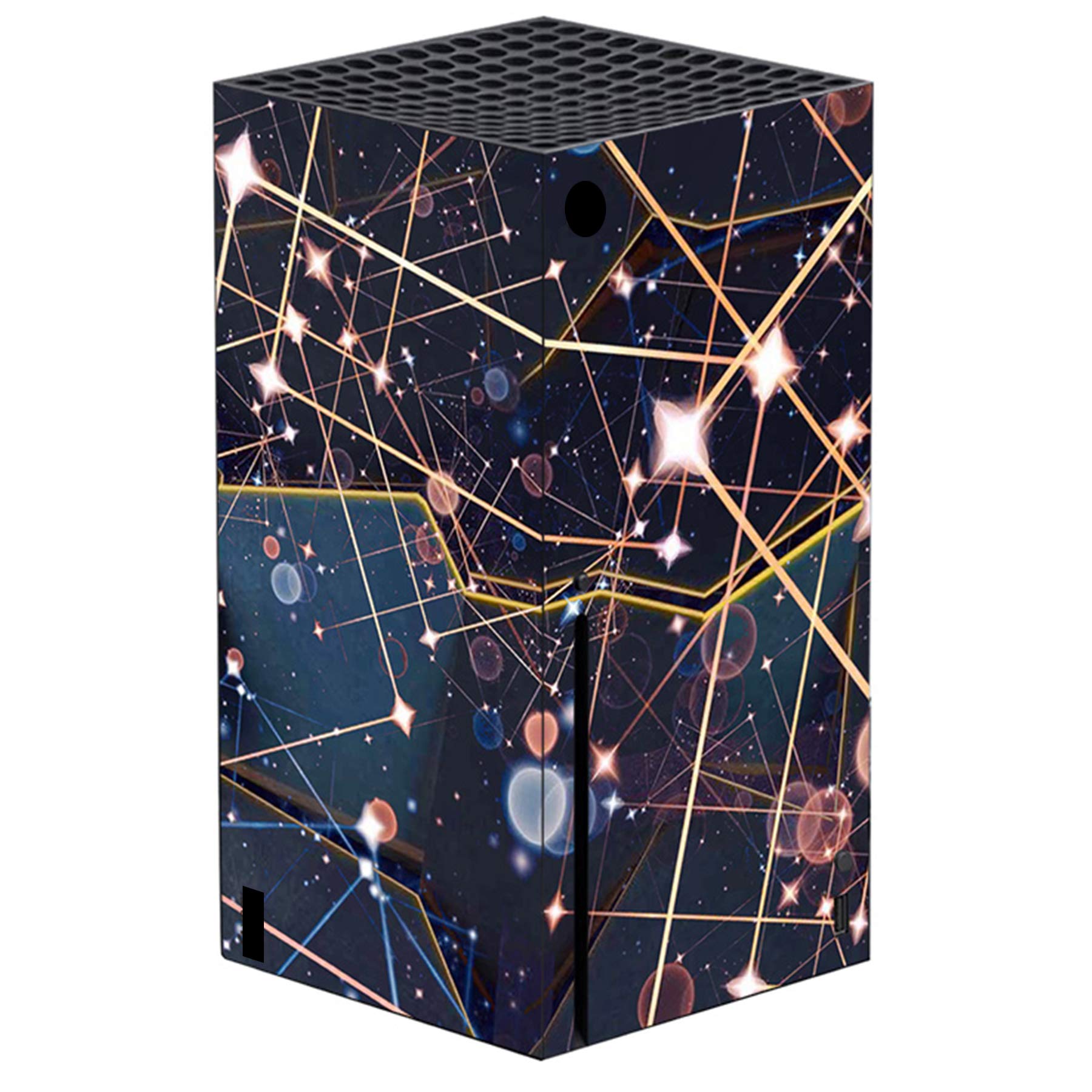 PlayVital Galaxy Geometric Custom Vinyl Skins for Xbox Series X, Wrap Decal Cover Stickers for Xbox Series X Console Controller