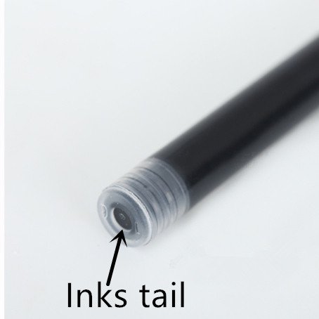 Gullor 25 PCS International Size Pen Ink Cartridge to Fit Jinhao Fountain Pens, Black, 5 Per Pack