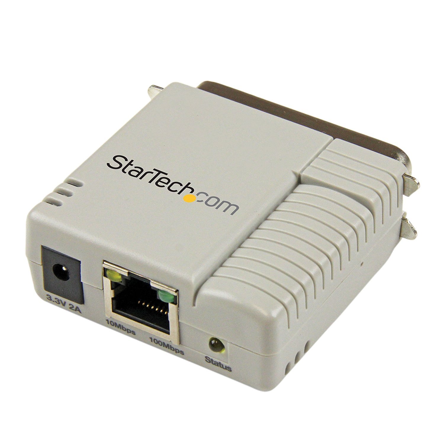 StarTech.com 1 Port 10/100 Mbps Ethernet Parallel Network Print Server - Print server - parallel