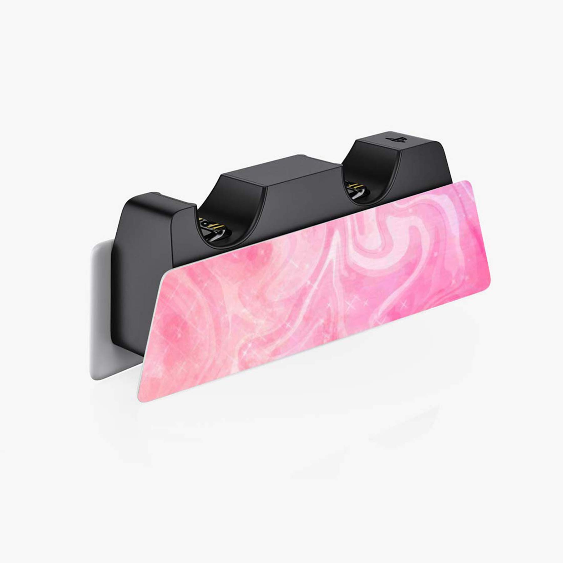 PlayVital Psychedelic Pink Full Set Skin Decal for ps5 Console Digital Edition, Sticker Vinyl Decal Cover for ps5 Controller & Charging Station & Headset & Media Remote