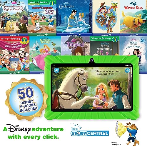Contixo Kids Tablet Bundle V8, 7-inch HD, Ages 3-7, Toddler Learning Tablet with Camera, WiFi, Parental Control & Kid Safe 85dB Bluetooth On The Ear Headphones Bundle Pink, Perfect for Back to School